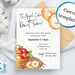 Donut Party Editable Invitation Apple Cider Donut Invite Kids Party ...