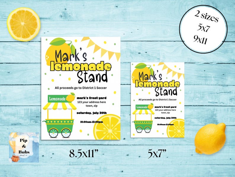 Lemonade Stand Digital Flyer for Social Media Digital Download - Etsy