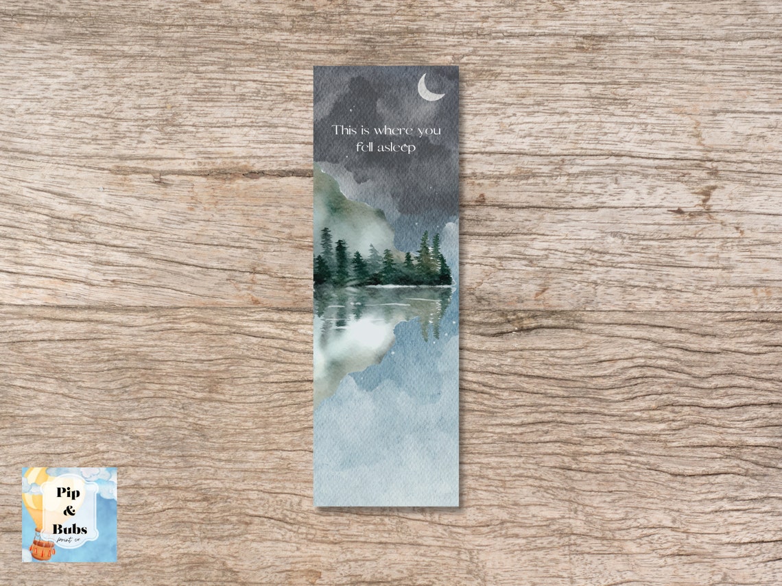 Printable Bookmarks for Men Mountain Father’s Day Gift for Him Funny ...