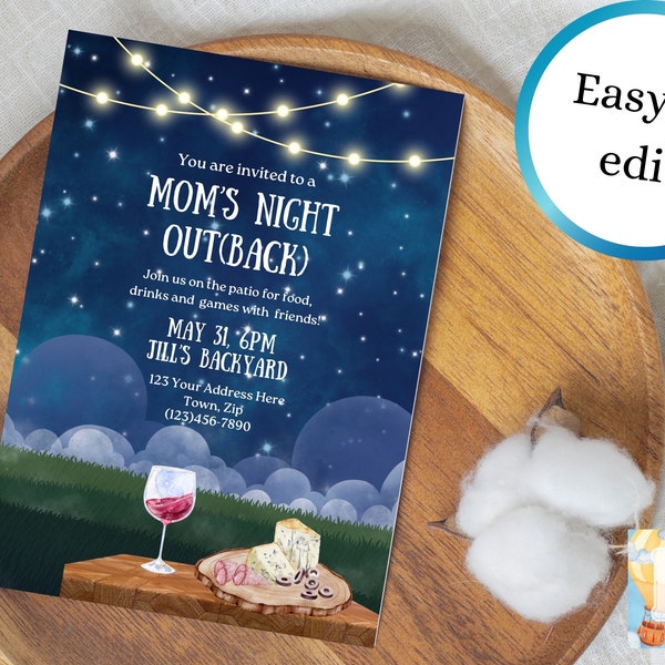 Moms Night Out Invitations - Etsy