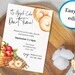 Donut Party Editable Invitation Apple Cider Donut Invite Kids Party ...