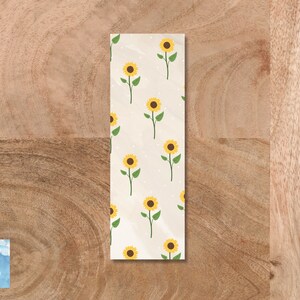 Sunflower Printable Bookmark Set of 4 Inspirational Motivational ...