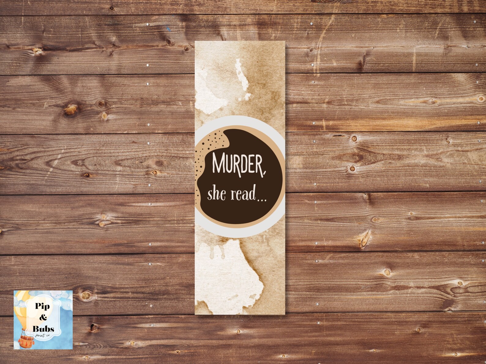 Coffee Lover Printable Bookmarks Murder Mystery Fan Book Lovers - Etsy