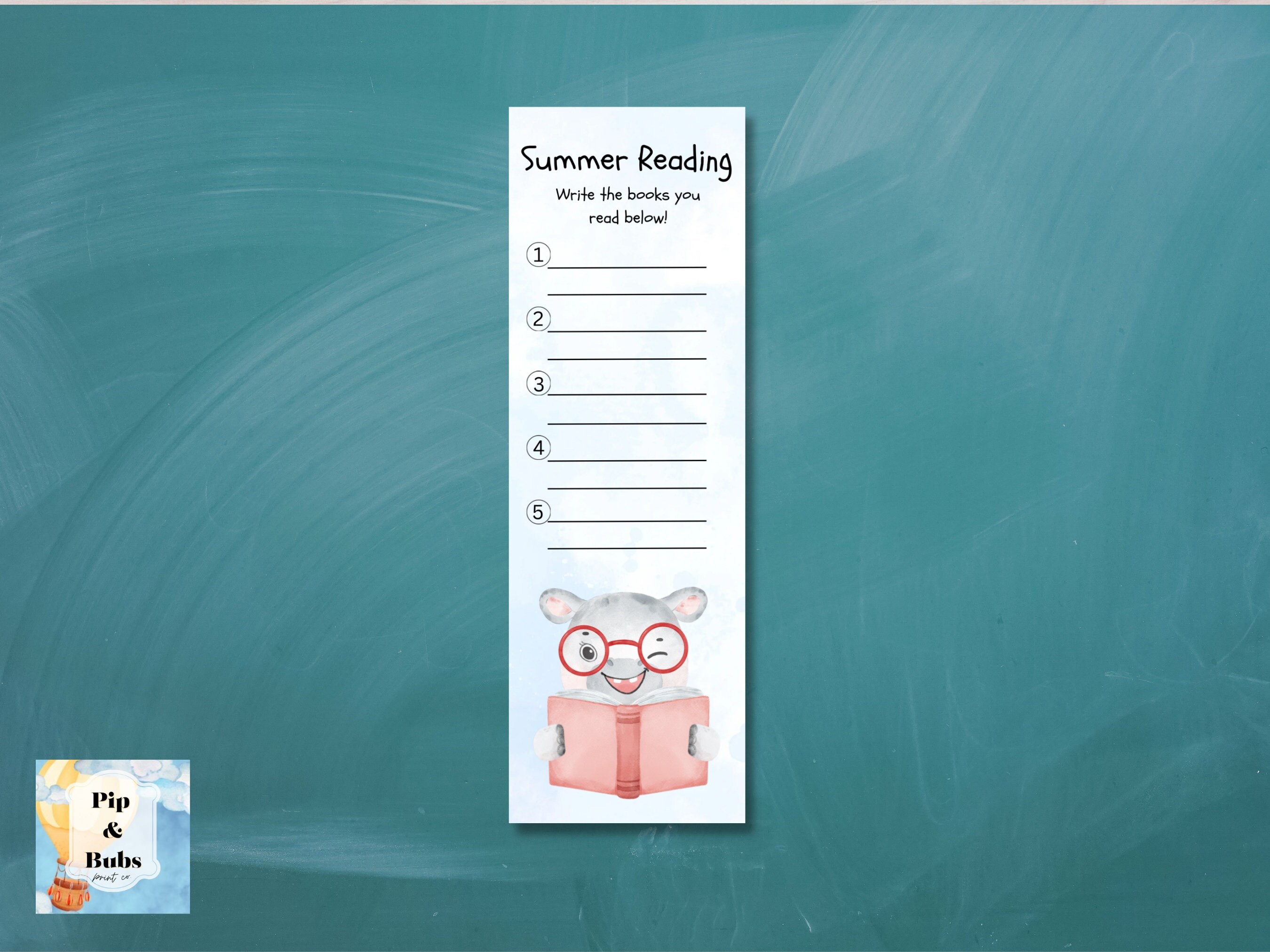 Kids Book Tracker Printable Bookmarks Summer Reading - Etsy
