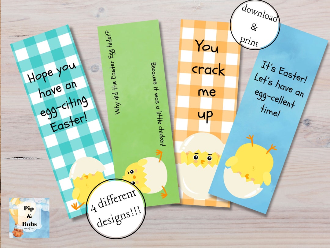 Kids Easter Bookmarks Printable Funny Boys Bookmarks Gift for Kids - Etsy