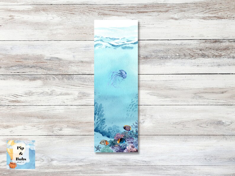 Ocean Printable Bookmarks Under Water Summer Beach Coral Reef Theme - Etsy