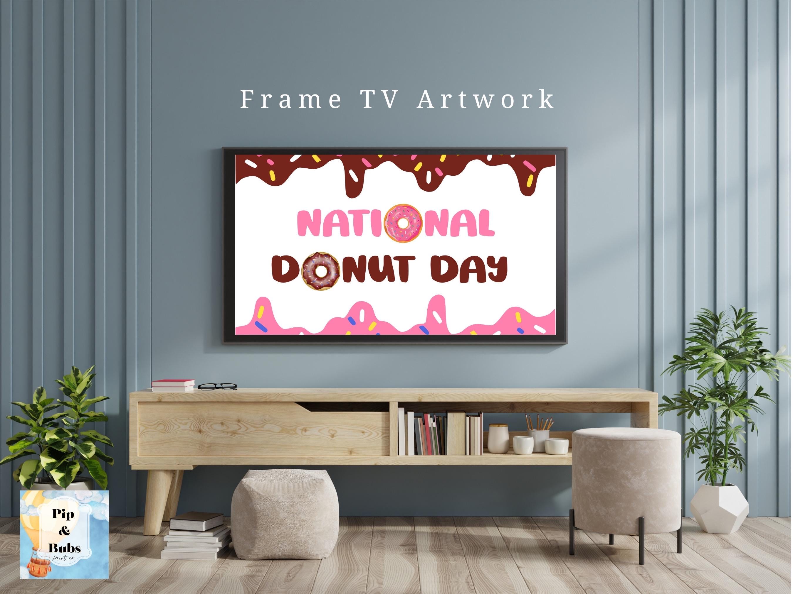 Donut Day TV Art: Fun Sprinkle Donuts Digital Download - Etsy