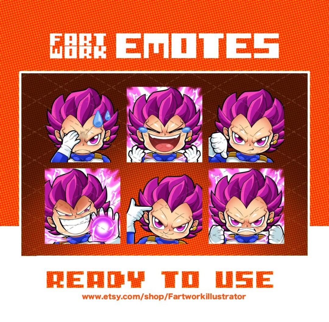 DBZ Emotes Chibi Emotes for Twitch and Kick Emotes - Etsy Australia