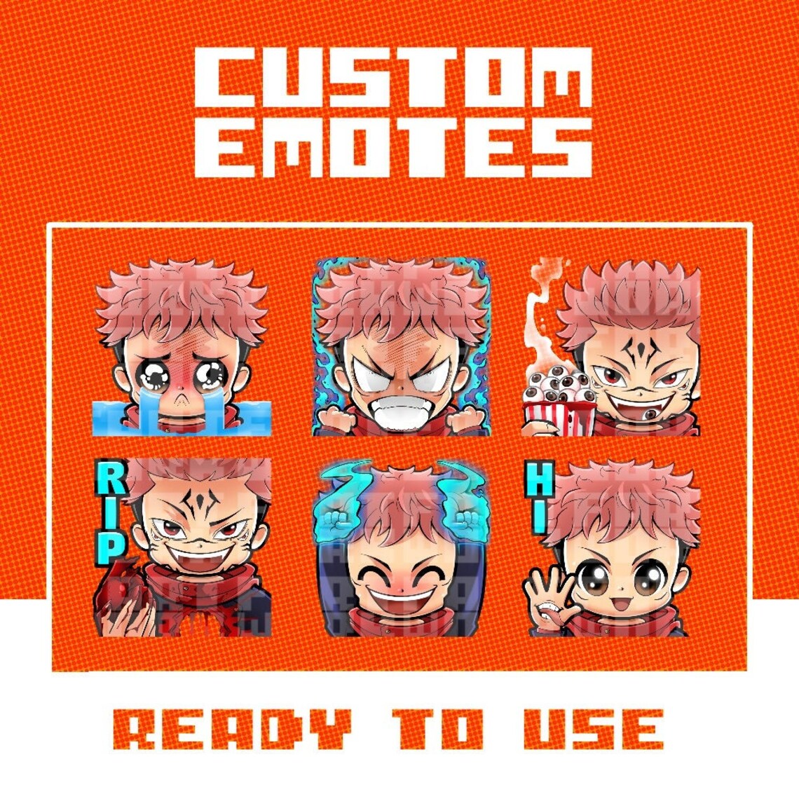 Jjk Anime Emotes Chibi Emotes for Twitch and Kick Emotes - Etsy