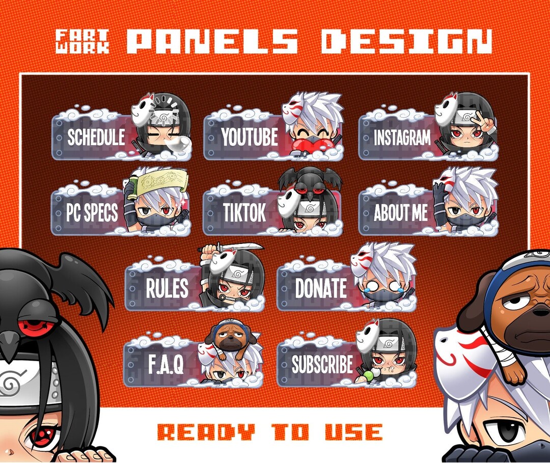 Ninja Shinobi Anbu for Twitch Panels or Kick - Etsy Australia