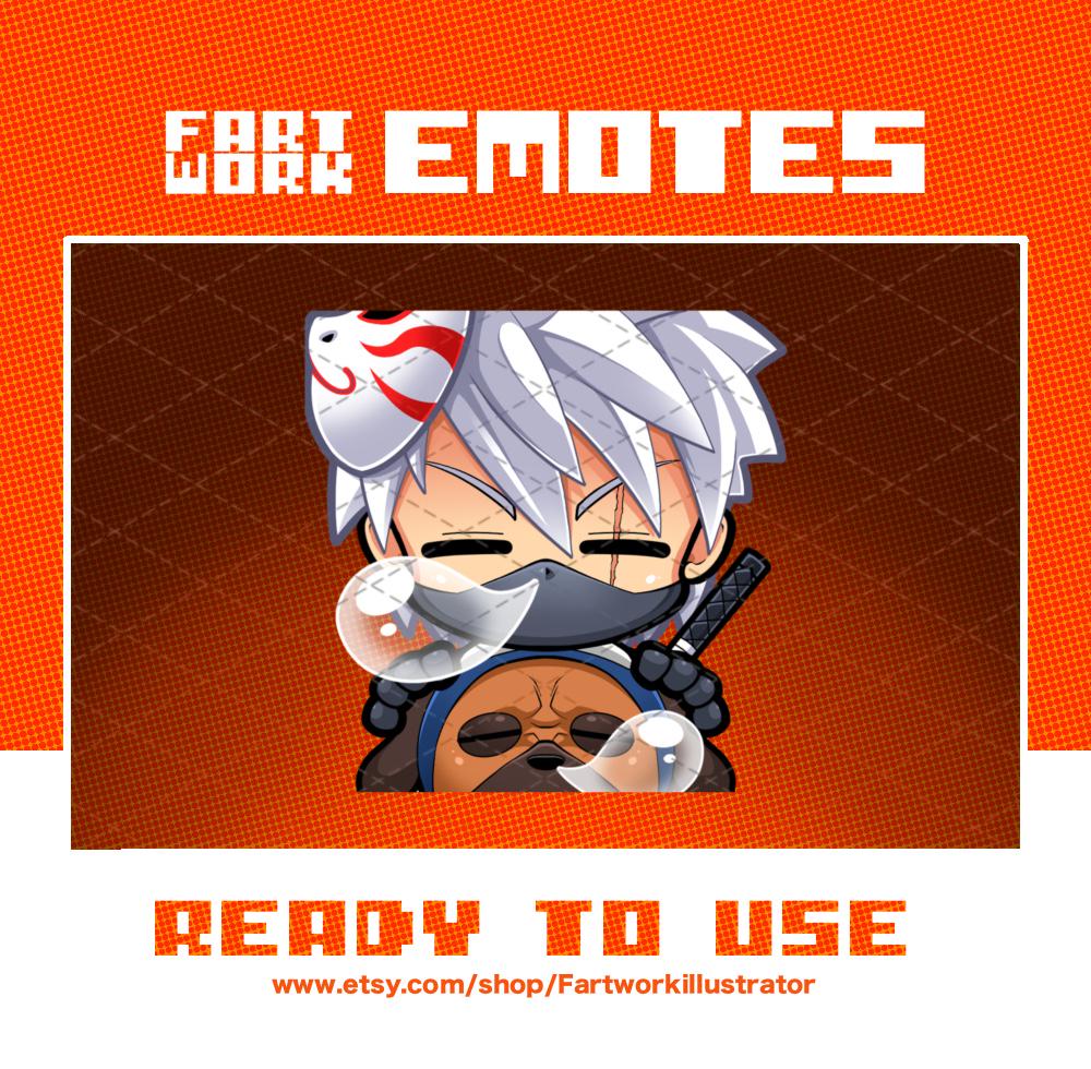 Ninja Anbu Shinobi Chibi Twitch Emotes Anime Style Twitch Emotes or ...