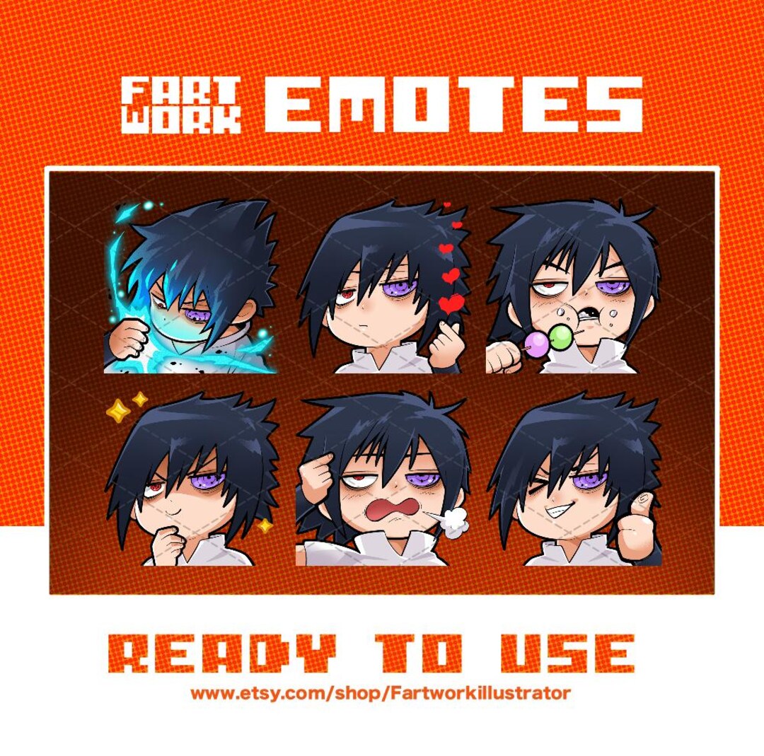 Ninja Sharinggan Chibi Emotes for Twitch Emotes or Kick Emotes - Etsy