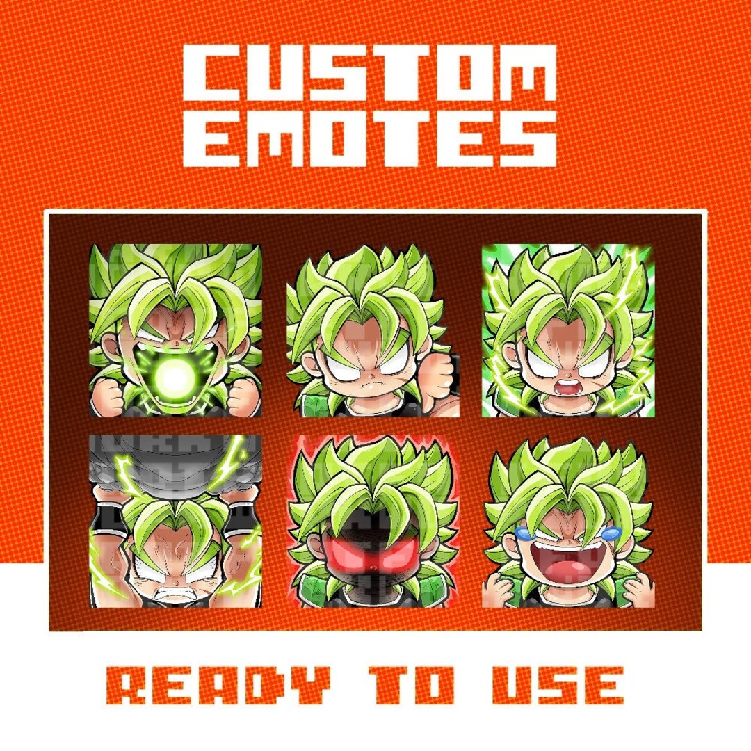 Saiyan Legend Chibi Twitch Emotes and Kick Emotes - Etsy UK