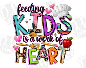 Feeding Kids is A Work of Heart Png, Cafeteria Worker, Student ...