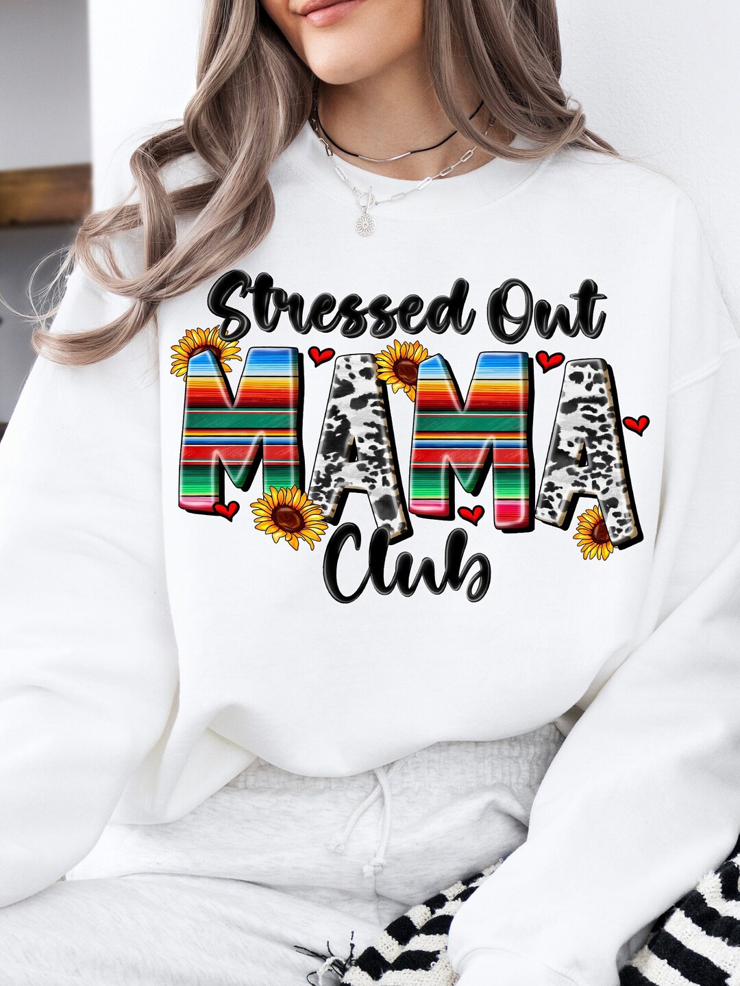 Stressed Out Mama Club Png, Mother's Day Png, Western Mama Png ...