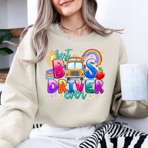 Best Bus Driver Ever Png Sublimation Design Download, Back to School ...
