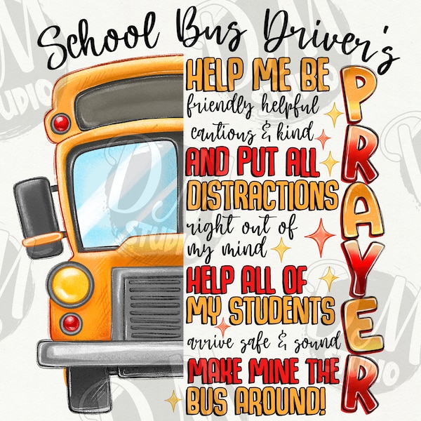 School Bus Driver Prayers - Etsy