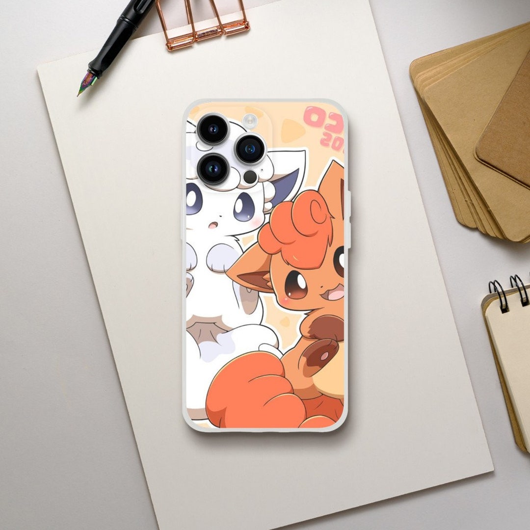 Manga Vulpix Pokemon Kawai Anime Phone Case for iPhone 15 14 13 Pro Max ...