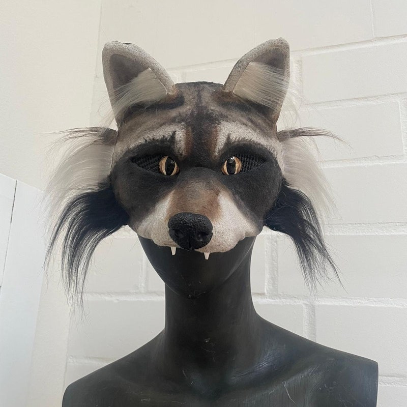 Therian Raccoon Mask - Etsy