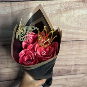 Pink Forever Ribbon Little Bouquet - Etsy