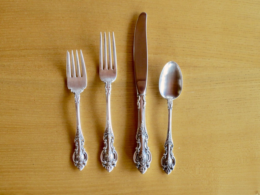 Wallace Silversmith Grand Victorian Sterling Silverware Set, Service ...
