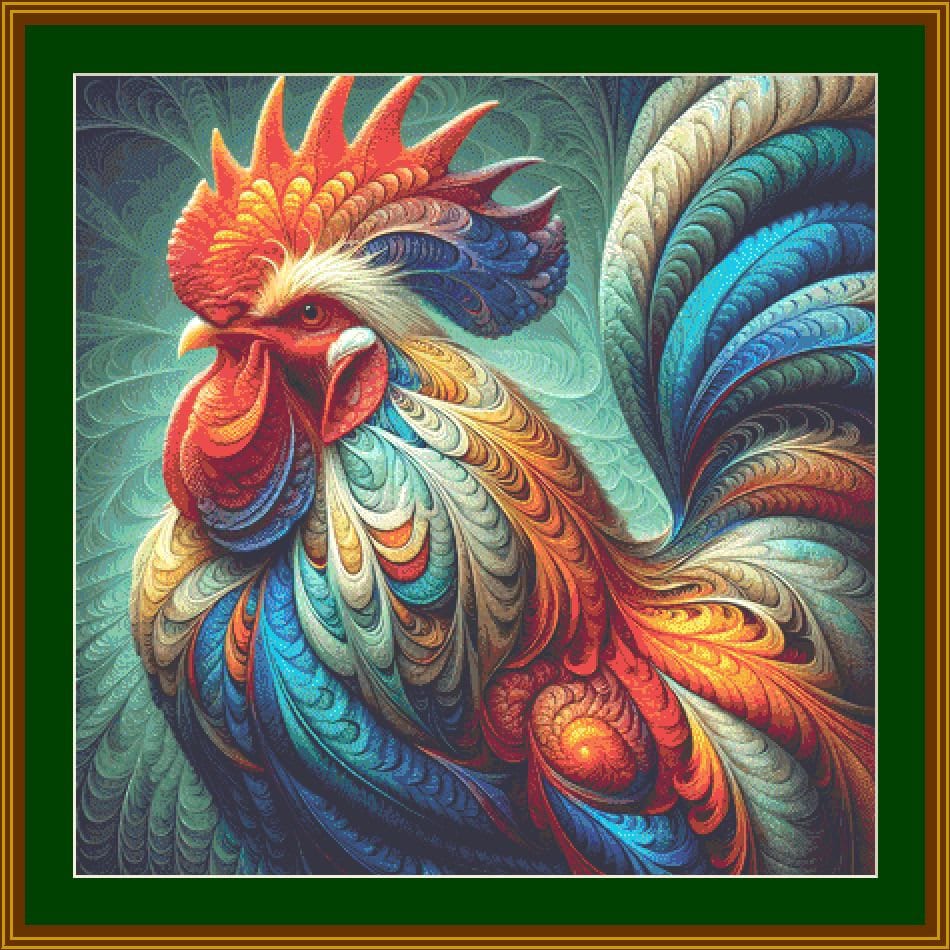 Regal Rooster - Etsy