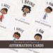 Positive Affirmations Cards Printable for Black Kids & Toddlers | Kids ...