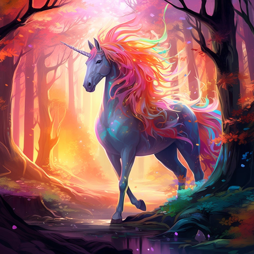 Magical Unicorn Coloring Book, Adult Coloring Book, Unicorns, - Etsy