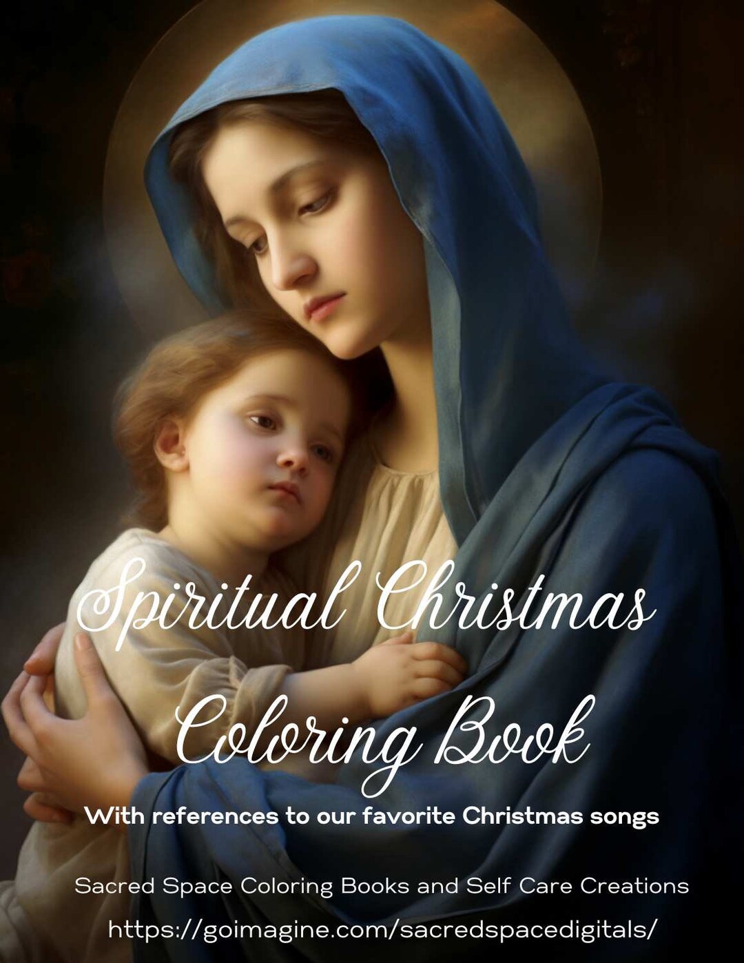 Spiritual Christmas Coloring Book, Christian Coloring Book, Nativity ...