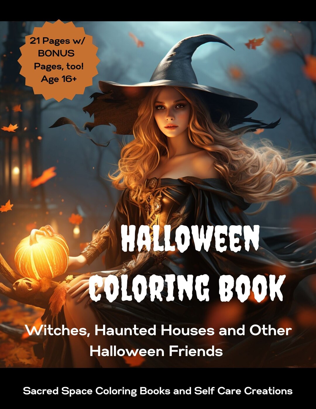 22 Halloween Coloring Pages, Witches, Haunted Houses and Spooky Friends ...