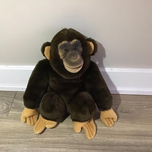 Hand Puppet Realistic Chimpanzee Stuffed Animal Plush Toy 14" - Etsy