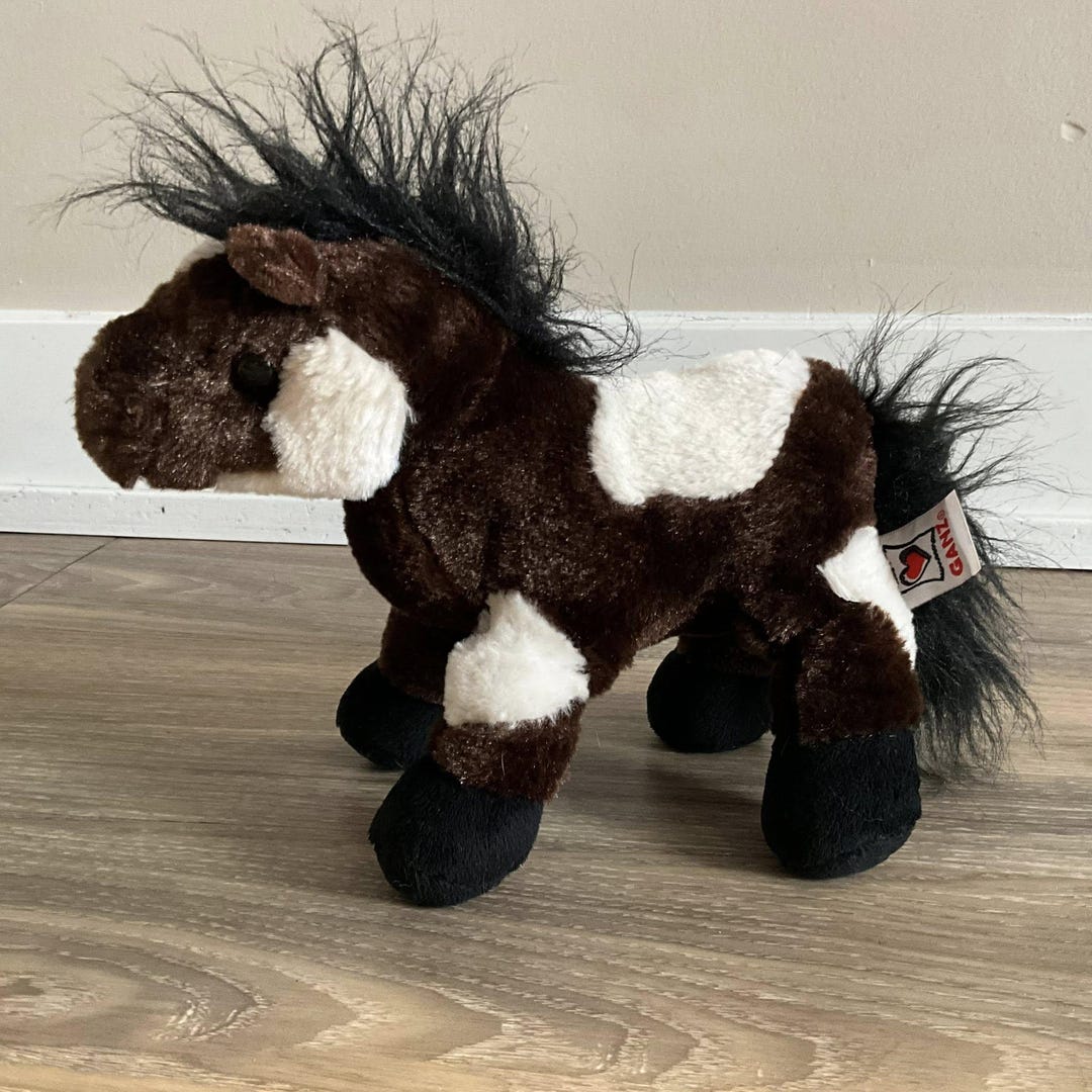 Webkinz Ganz Pinto Pony Brown White Horse 9" Plush Stuffed Animal - Etsy