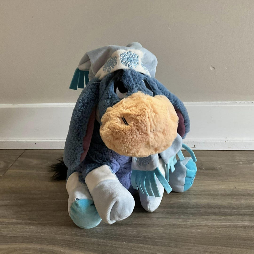 Disney Store Exclusive Eeyore Winnie the Pooh Plush Christmas/winter - Etsy