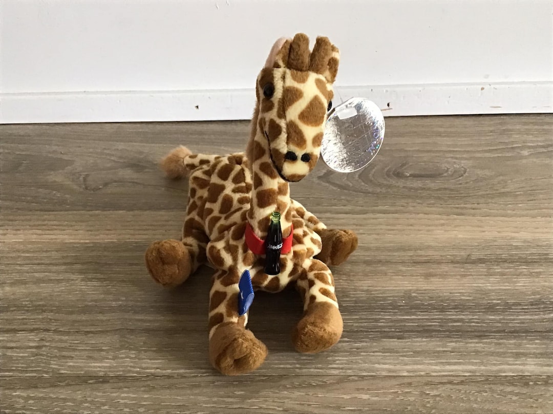 Vintage Coke a Cola Giraffe Stuffed Animal Plush Toy 6" - Etsy