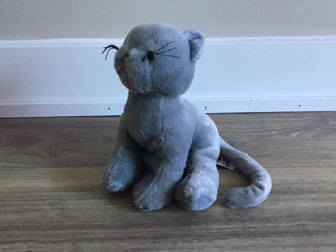 Ganz Charcoal the Cat Stuffed Animal Plush Toy 7.5" - Etsy