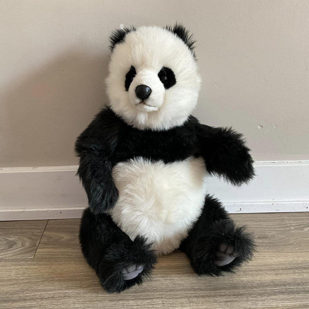 Hansa Toys Realistic Panda Stuffed Animal Plush Toy 22" - Etsy