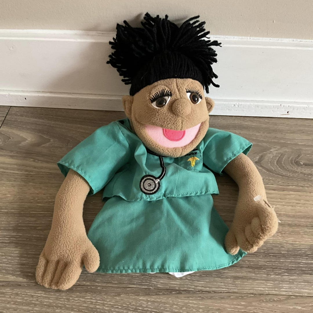 Melissa & Doug Hand Puppet Doctor Dr. Susan Nurse - Etsy