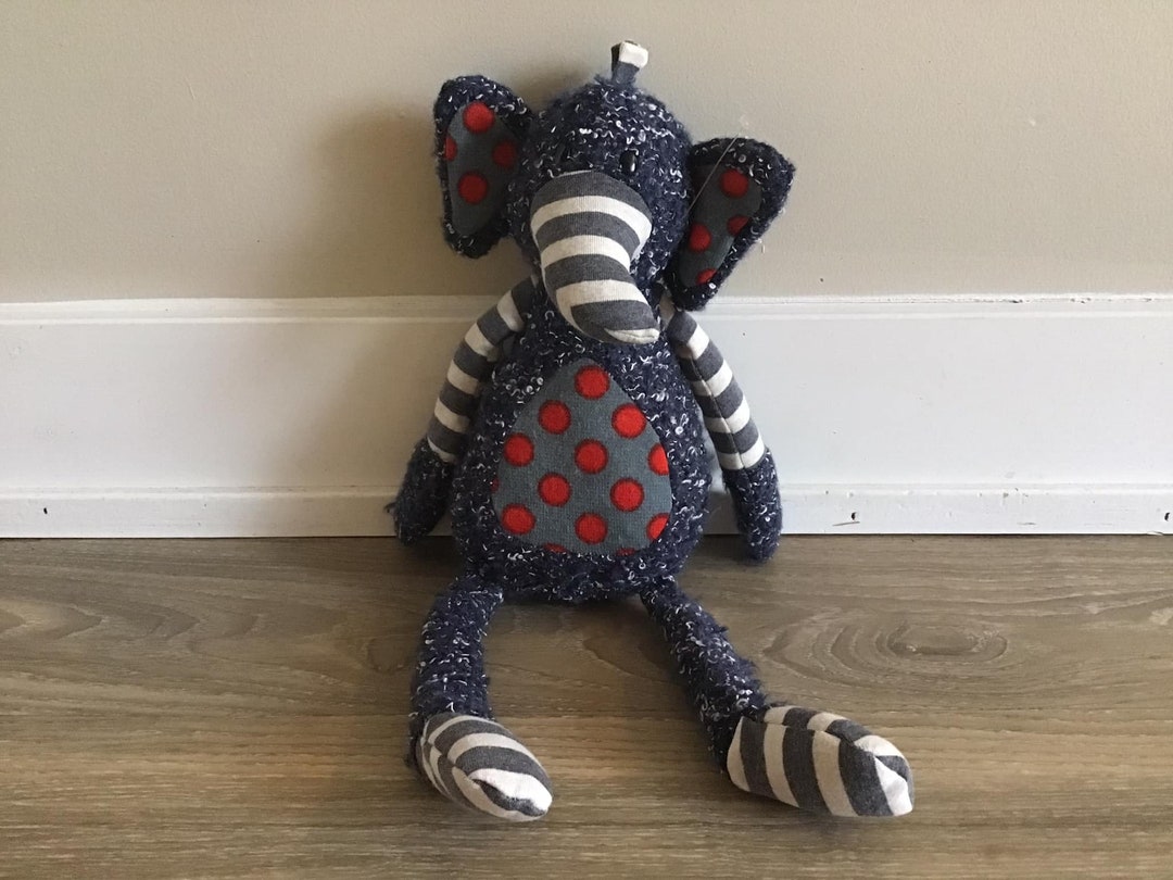 Ganz Sock Elephant Stuffed Animal Plush Toy 16" - Etsy