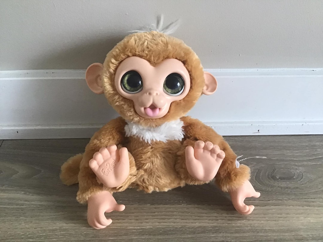 Fur Cute Monkey Stuffed Animal Plush Toy 9" - Etsy