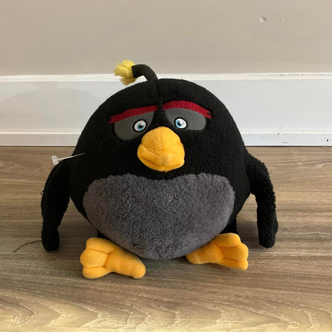 Angry Birds Bomb the Bird Stuffed Animal Plush Toy 8" - Etsy