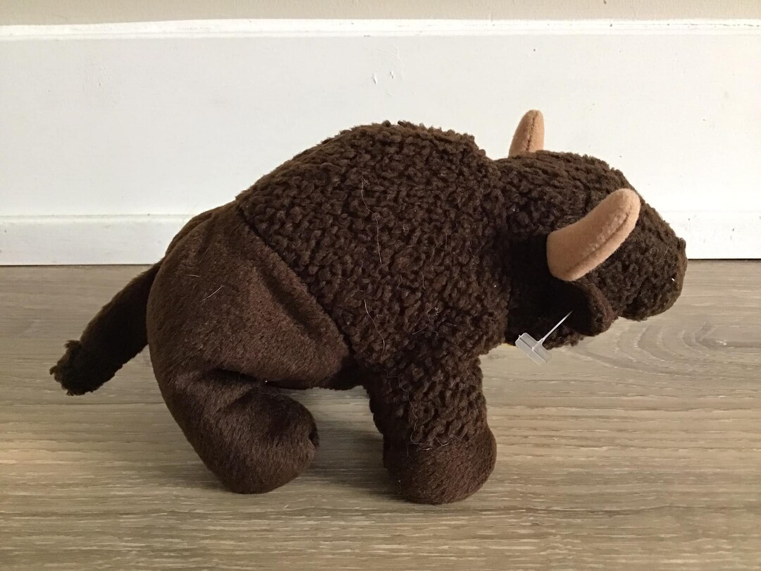 Vintage 1998 Ty Beanie Babies Roam the Bison Stuffed Animal Plush Toy 7 ...