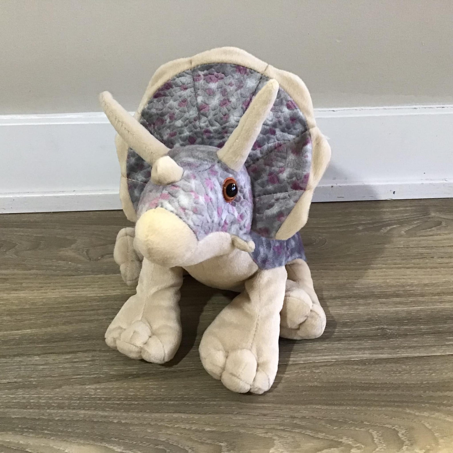 Wild Republic Dinosaur Triceratops Plush Stuffed Animal Toy 12 - Etsy