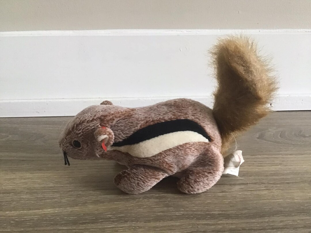 Vintage 1999 Ty Chipper the Squirrel Stuffed Animal Plush Toy 7" - Etsy