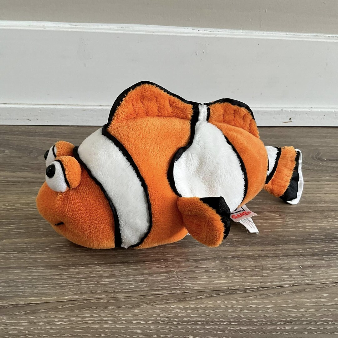 Ganz Webkinz Clown Fish Orange and White Stuffed Fish Plush Toy - Etsy