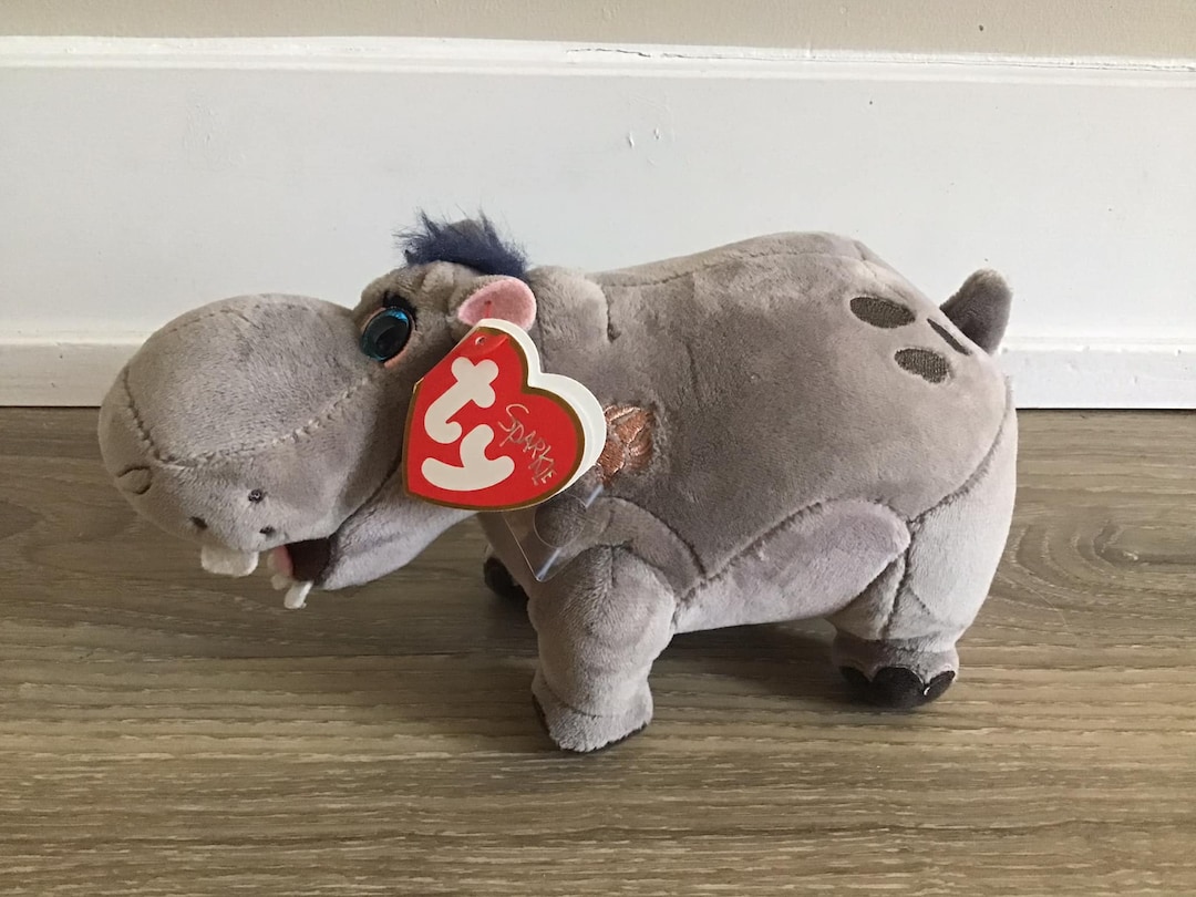 Ty Sparkle Disney Beshte the Hippo Stuffed Animal Plush Toy 8" - Etsy