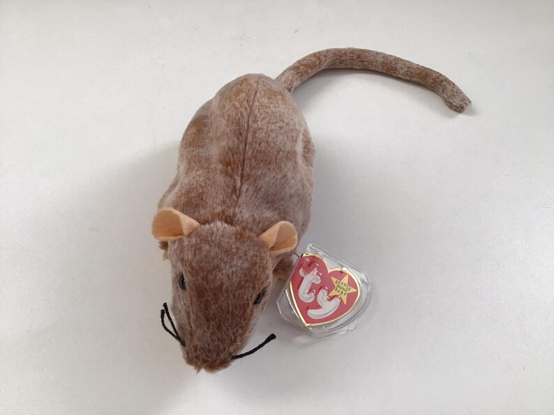 Ty Beanie Babies Tiptoe the Rat Stuffed Animal Plush Toy - Etsy