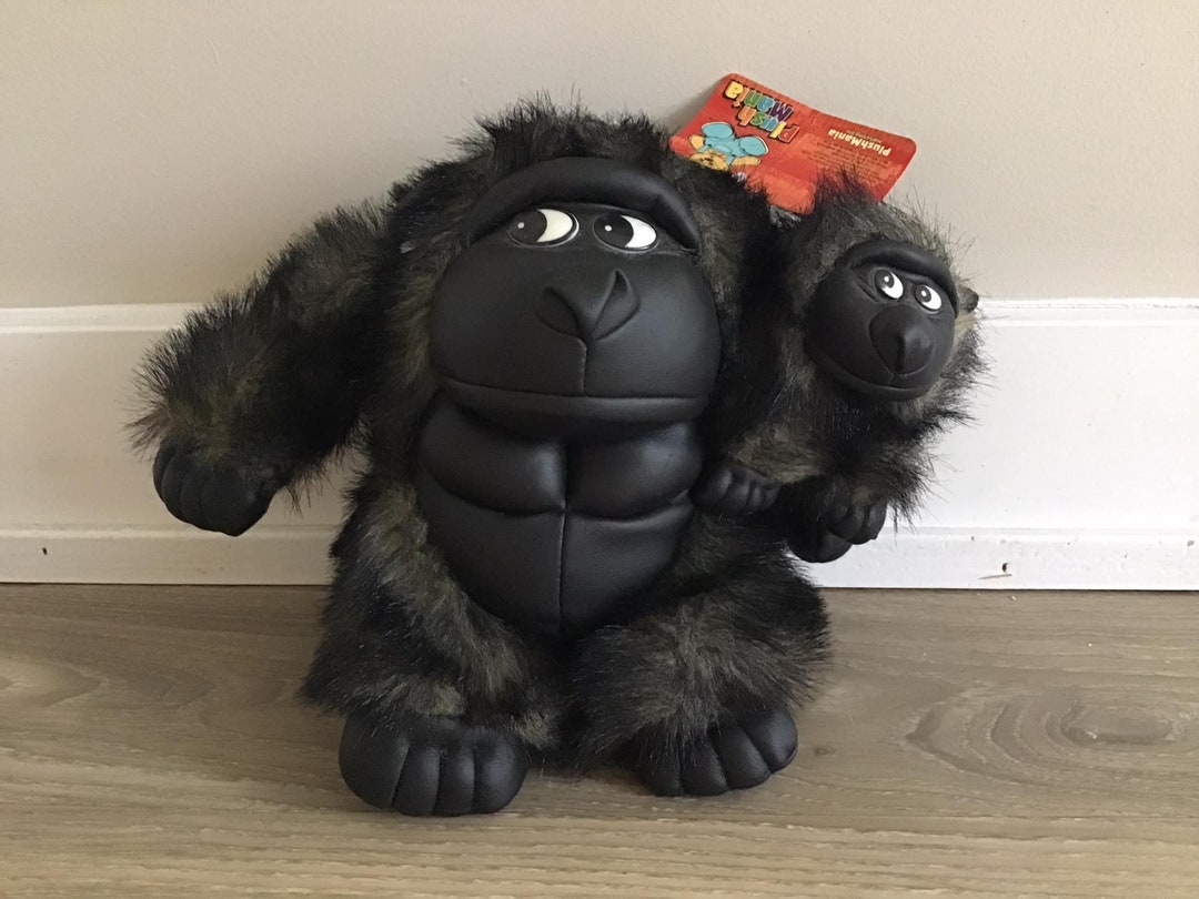 Plush Mania Gorilla With Baby Gorilla Stuffed Animal Plush Toy 9 Etsy UK
