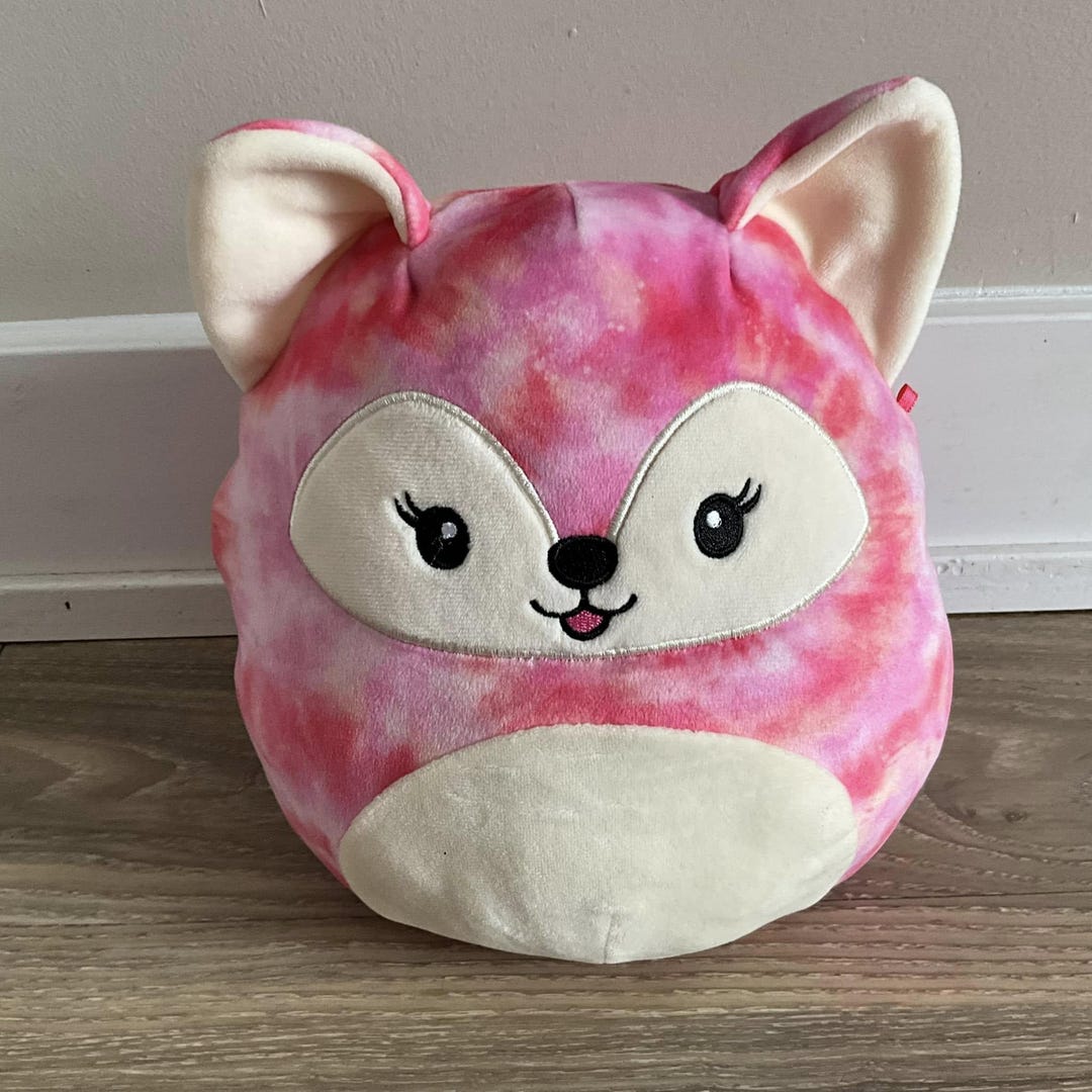Squishmallow Sabine the Pink Tie Dye Fox Plush Kellytoy - Etsy
