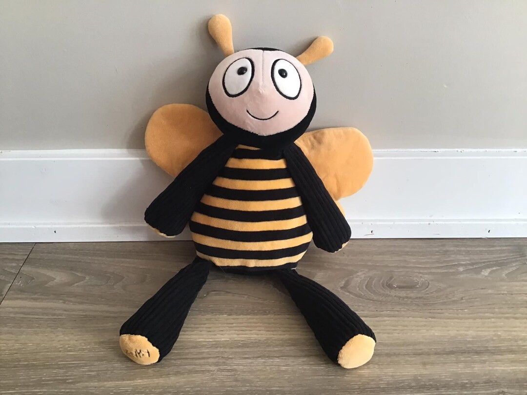 Cute Black and Yellow Bee Buddy Stuffed Animal Plush Toy 15.5" - Etsy