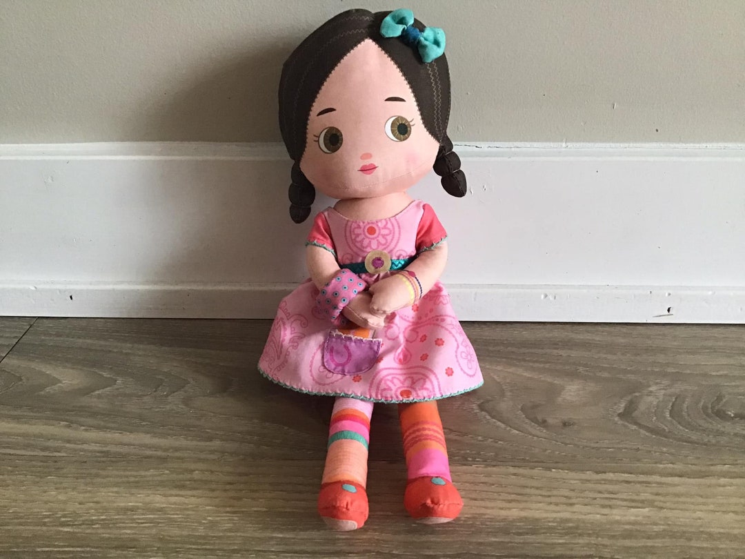 Zapf Creations Mooshka Katia Rag Doll Plush Friend 12” Stuffed Brown ...